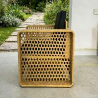 China Honeycomb Woven PE Rattan Sofa Set Waterproof Outdoor Furniture for Backyard for sale