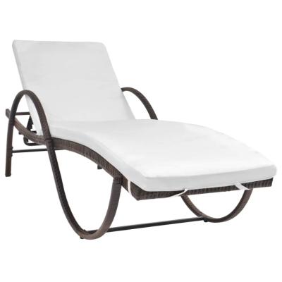 China Factory Hot Sale Leisure Rattan Weaving Chaise Lounge Outdoor Furniture Pool Side Sun Lounger Chair for sale