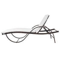 China Factory Hot Sale Leisure Rattan Weaving Chaise Lounge Outdoor Furniture Pool Side Sun Lounger Chair for sale
