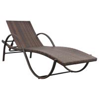 China Factory Hot Sale Leisure Rattan Weaving Chaise Lounge Outdoor Furniture Pool Side Sun Lounger Chair for sale