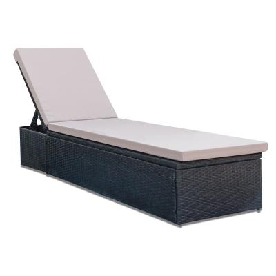 China Outdoor Beach Swimming Pool Folding Lounge Chair Sunbed Plastic Customized Sun Modern Furniture Color Feature Weight Eco Origin for sale