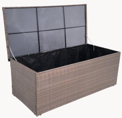 China Factory Wholesale Hot Sale Outdoor Garden Big Size Rattan Storage Box for sale