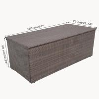 China Factory Wholesale Hot Sale Outdoor Garden Big Size Rattan Storage Box for sale