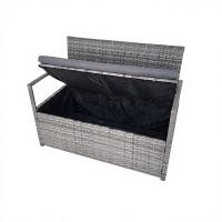 China Garden Leisure Storage Waterproof Polyester loveseat Rattan Bench for sale