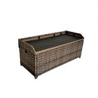 China 2026 New Large-Capacity Retro Brown Rattan Storage Factory Wholesale Double Seat Available for sale