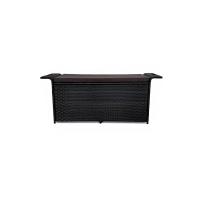 China Dual-Tone PE Rattan Outdoor Storage Bench 255L Large Capacity Patio Garden Storage Box with Galvanized Steel Frame for sale