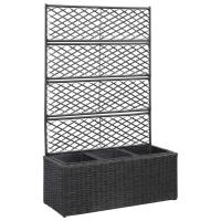 China Wholesale Promotion Wicker Rattan Indoor Outdoor Patio Garden Courtyard Flower Pot Plants Stand for sale