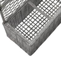 China Trellis Raised Bed with 3 Pots Indoor Outdoor Garden Patio Courtyard  Poly Rattan Planter Promotion Usage for Climbing  Plants for sale