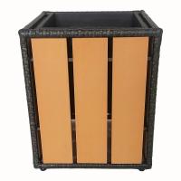 China High Grade Factory Hot Sale Rattan Wicker Plastic Wooden Garden Pots Planter for sale