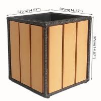 China High Grade Factory Hot Sale Rattan Wicker Plastic Wooden Garden Pots Planter for sale