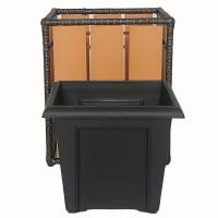 China High Grade Factory Hot Sale Rattan Wicker Plastic Wooden Garden Pots Planter for sale