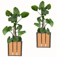 China High Grade Factory Hot Sale Rattan Wicker Plastic Wooden Garden Pots Planter for sale