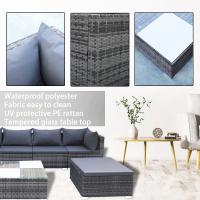 China Rattan Corner Free Combination Lounge Conversation Leisure Furniture Outdoor Garden Sofas Grey for sale