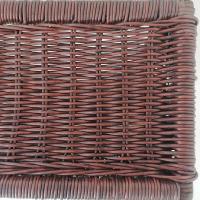 China Factory Wholesale Metal Frame Round Rattan Wicker Rectangle Dogs and Cats Bed for sale