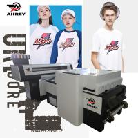 China Double Head High Speed DTF Printer 60cm Automatic T Shirt Printer Machine for sale