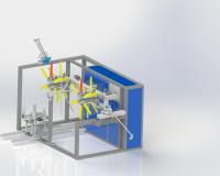 China CHUQI Automatic Plastic Pipe Winding Machine with Double Disk - 16-63mm Pipe Diameter, 60 m/min Speed for sale
