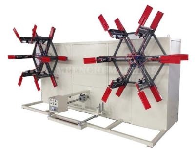China Double Disk Plastic Pipe Winding Machine with 100 m/min Speed & 700mm Package Diameter for PE/PVC Pipes for sale