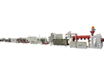 China PET PP Packing Strap Extrusion Line with 90mm Screw & 90KW Power - High Accuracy Strapping Machine 120-800kg/h for sale