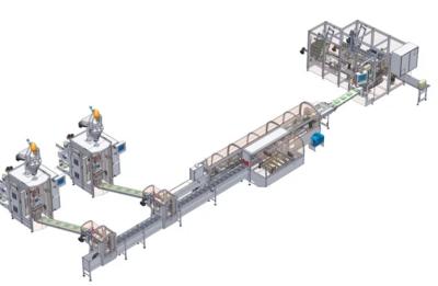 China CHUQI Fully Automatic Packaging Palletizing System with PLC Control & Collaborative Robots - 1 Year Warranty for sale