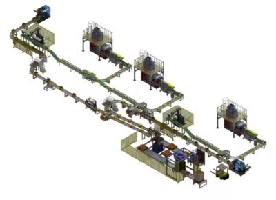 China CHUQI Automatic Packaging Palletizing System with PLC Control, Touch Screen & Emergency Stop - 1 Year Warranty for sale