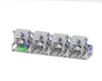 China Fully Automatic PET Strap Winder with Max OD 820mm and Integrated Automatic Palletizing System for sale