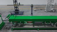China Smooth Surface Finish with Mirror Chrome Rollers in Haul-Off Units  Polypropylene Strapping Machine for sale