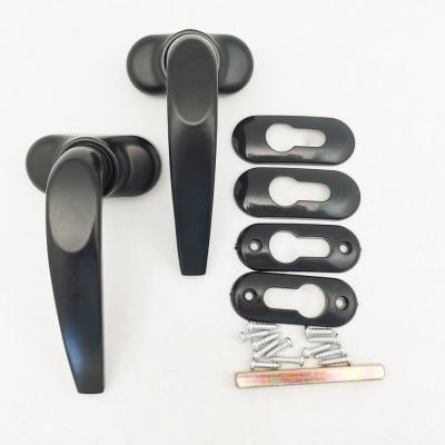 China Modern Traditional Mortise Lever Door Window Handles Lock Set SN Finish for sale