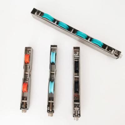China Heavy Duty Sliding Wheel for Glass Door Pulley 16*28 Nylon Sliding Window Roller Steel Bearing Sliding Door Roller Wheel for sale