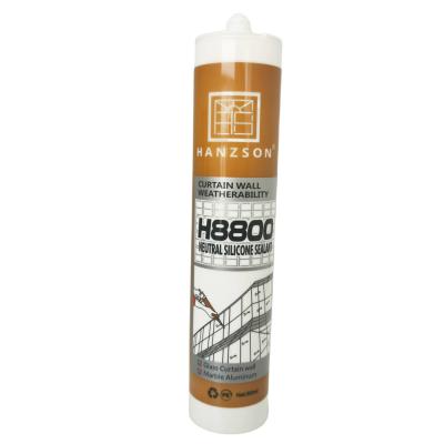 China Neutral Curing Structure Adhesives for Metal and Glass Curtain 8800 Weatheringproof Window Adhesives Structural Silicone Sealant for sale