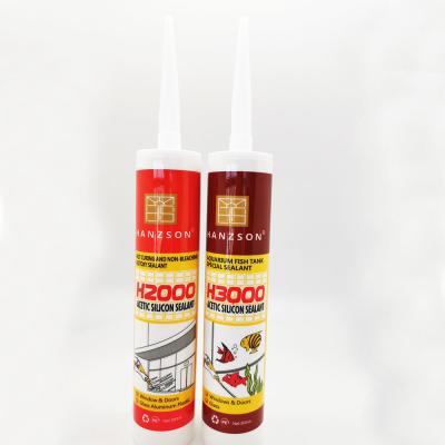 China Fast Curing Non-Bleaching Transparent Silicone Sealant ACETOXY Sealant Silicone for sale
