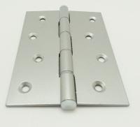 China Powder Spraying 180 Degree Glass Door Hinge , 6 Inch Door Hinge Silver Color for sale