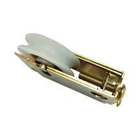China Closet Sliding Door Rollers Iron Zinc Material Oxidation Surface for sale