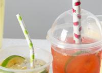 China 7.75in Party Durable Paper Drinking Straws Colorful Biodegradable Straws For Hot Drinks for sale