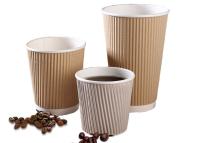 China 20oz 24oz Biodegradable Ripple Wall Disposable Paper Cups 8 Oz Paper Hot Drink Cups for sale