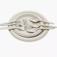 China 9in 10in Round Cornstarch Disposable Plates Biodegradable Round Plate Tableware for sale