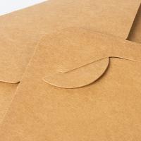 China Custom Logo Printing 337g 18g PE Kraft Paper Lunch Box Take Away Boxes For Food for sale