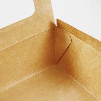 China Salad 337gsm Biodegradable Disposable Tableware Food Packaging Box With Window for sale