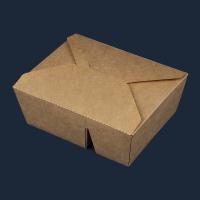China Disposable Compartment Take Away Box Carryout Food Packaging Kraft Paper Lunch Boxes for sale