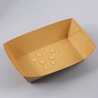 China 0.25LB 25# Biodegradable Disposable Tableware Boat Frie Snack Trays for sale
