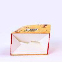 China 7CM 300gsm  Fast Food Packaging Roast Chicken Box Take Out Paper Boxes for sale