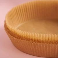 China Oil Proof Silicone Coated Air Fryer Parchment Paper 20cm Round Disposable Baking for sale