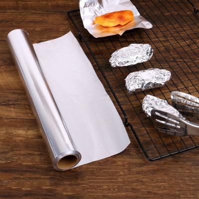 China Moisture Proof Catering Wrapping Biodegradable Disposable Tableware 28mm Aluminium Foil Roll for sale