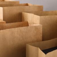 China Kraft Biodegradable Disposable Tableware Candy Paper Bag Without Handle BSCI for sale