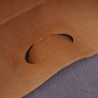 China Recycled 4LBS Die Cut Food Packaging Paper Bag Handle Gift Shopping Bag 150GSM for sale