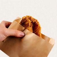 China 40gsm To 150gsm Eco Friendly Greaseproof Fast Food Paper Bag CMYK For Oil Food for sale