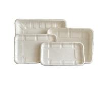 China Fruit Sugarcane Bagasse Pulp Weddings Vegetable Disposable Meat Microwave Safe Tray for sale