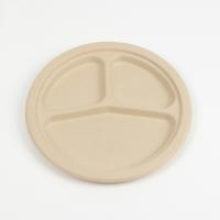 China Renewable 8in 10in Biodegradable Bagasse Tableware Plate Pfas Free Take Out Containers for sale