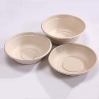 China 120 Degree Oil Resistant Biodegradable Sugarcane Bagasse Plates Takeaway Bowl With Lid for sale