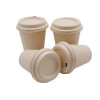 China Milk Pfas Free Biodegradable Bagasse Tableware 8oz Disposable Takeaway Coffee Cups for sale