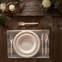 China Eco Sustainable Compostable Disposable Plates Cutlery Disposable Take Out Food Containers for sale